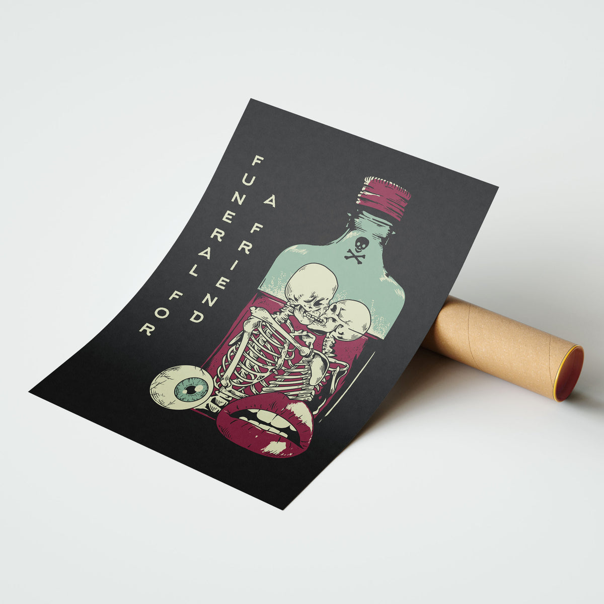 Funeral For A Friend Bottle A3 Poster
